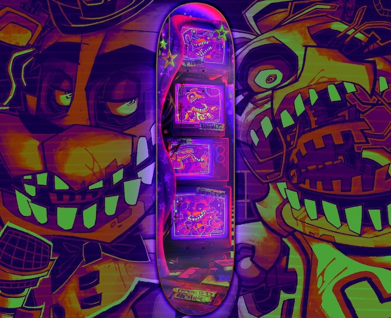 FNAF (five Nights at Freddy's) 8" Skateboard Deck - Etsy