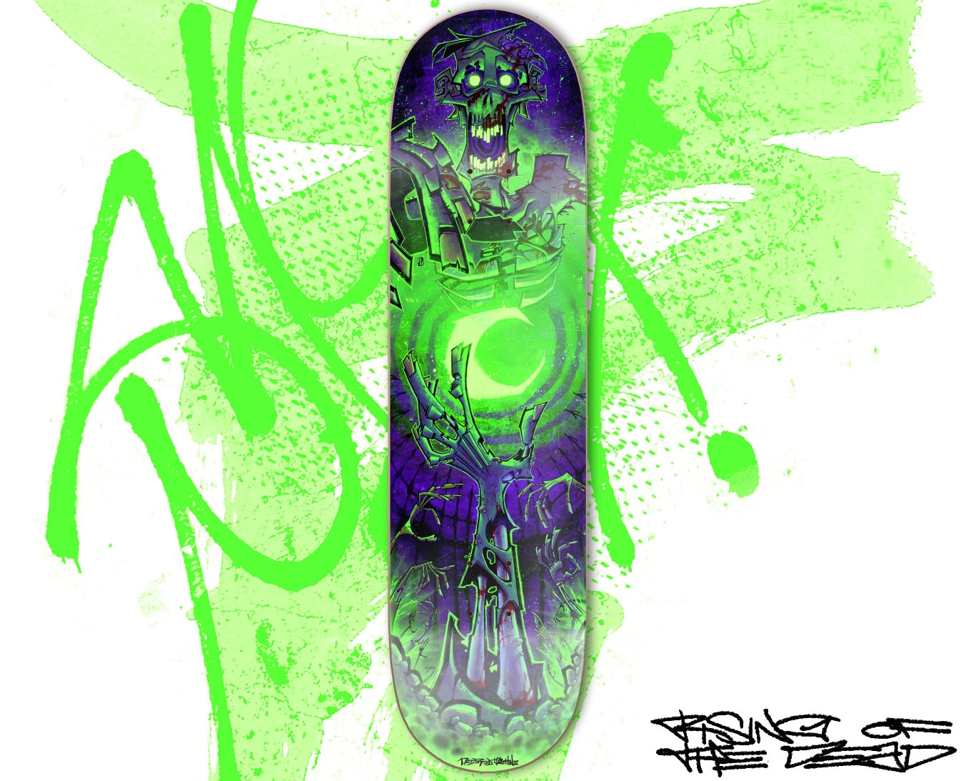 ZOMBIES 8 Skateboard Deck - Etsy