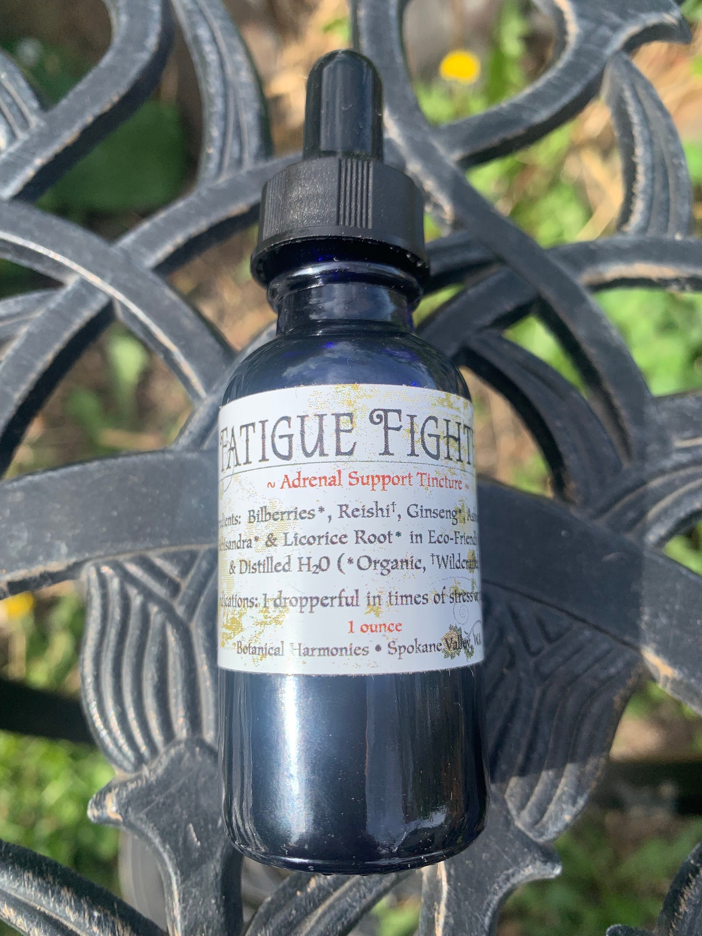 Adrenal Support fatigue Fighter Alcohol Tincture - Etsy