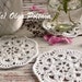 Crochet Pattern, Lacy Crochet Coaster #3, Easy Crochet Pattern, Written ...