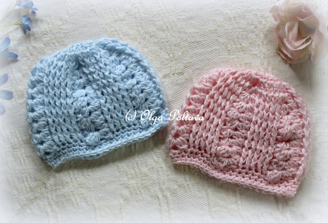Premature Baby Hat Crochet Pattern, Easy Crochet Pattern, Preemie Baby ...
