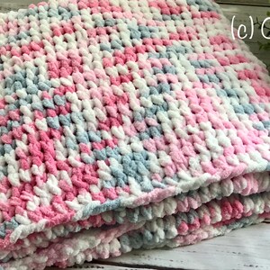 Written Pattern and Video Tutorial, Loop Yarn Baby Blanket, No Crochet ...