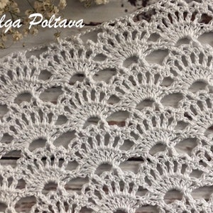 Crochet Pattern, Crochet Lacy Shells Stitch, Easy Crochet Pattern ...