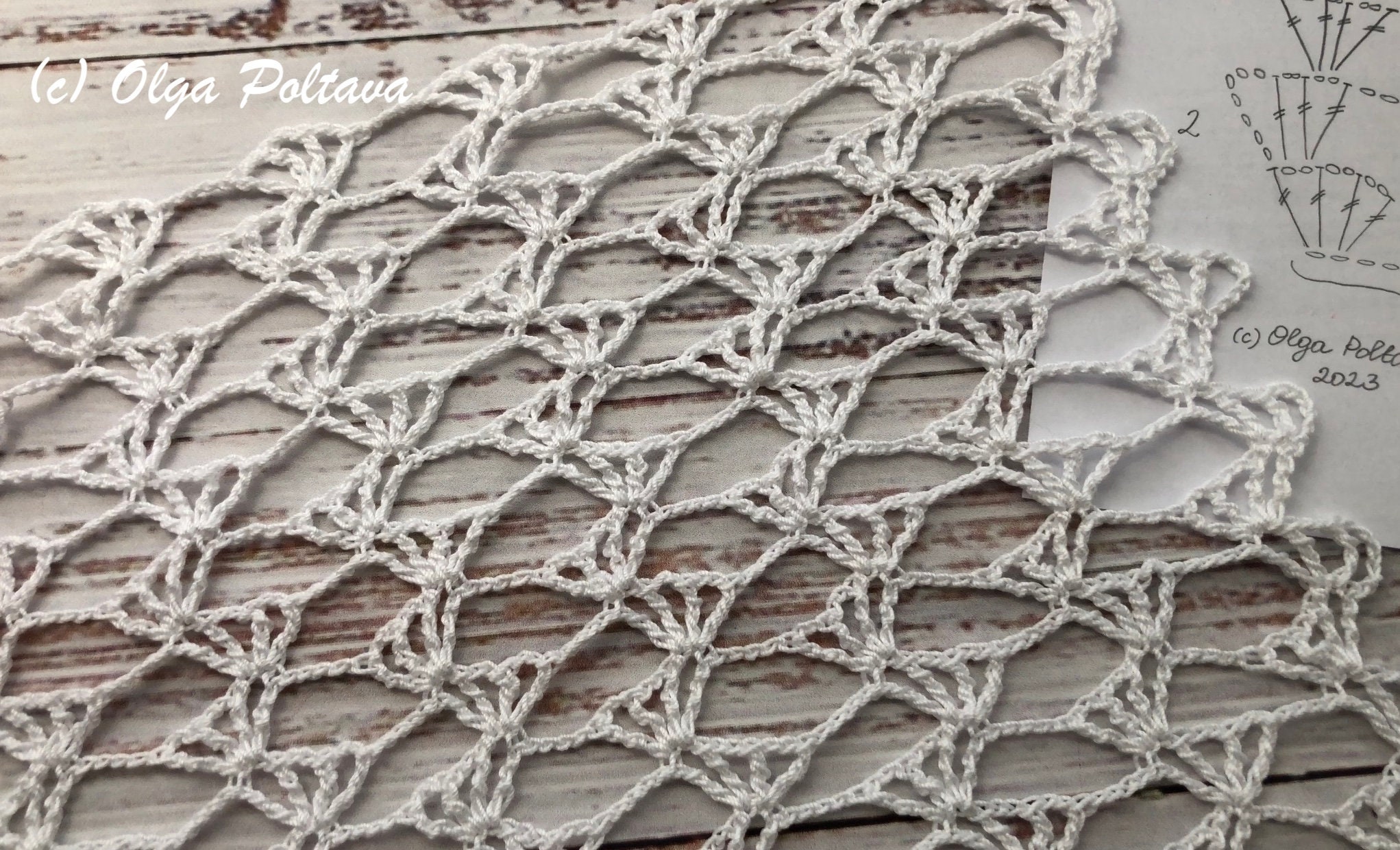 Crochet Pattern, Crochet Lace for Curtains, Lacy Stitch, Easy Crochet ...