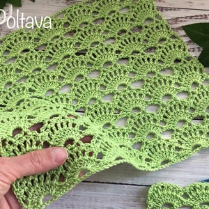 Crochet Pattern, Crochet Lacy Shells Stitch, Easy Crochet Pattern ...