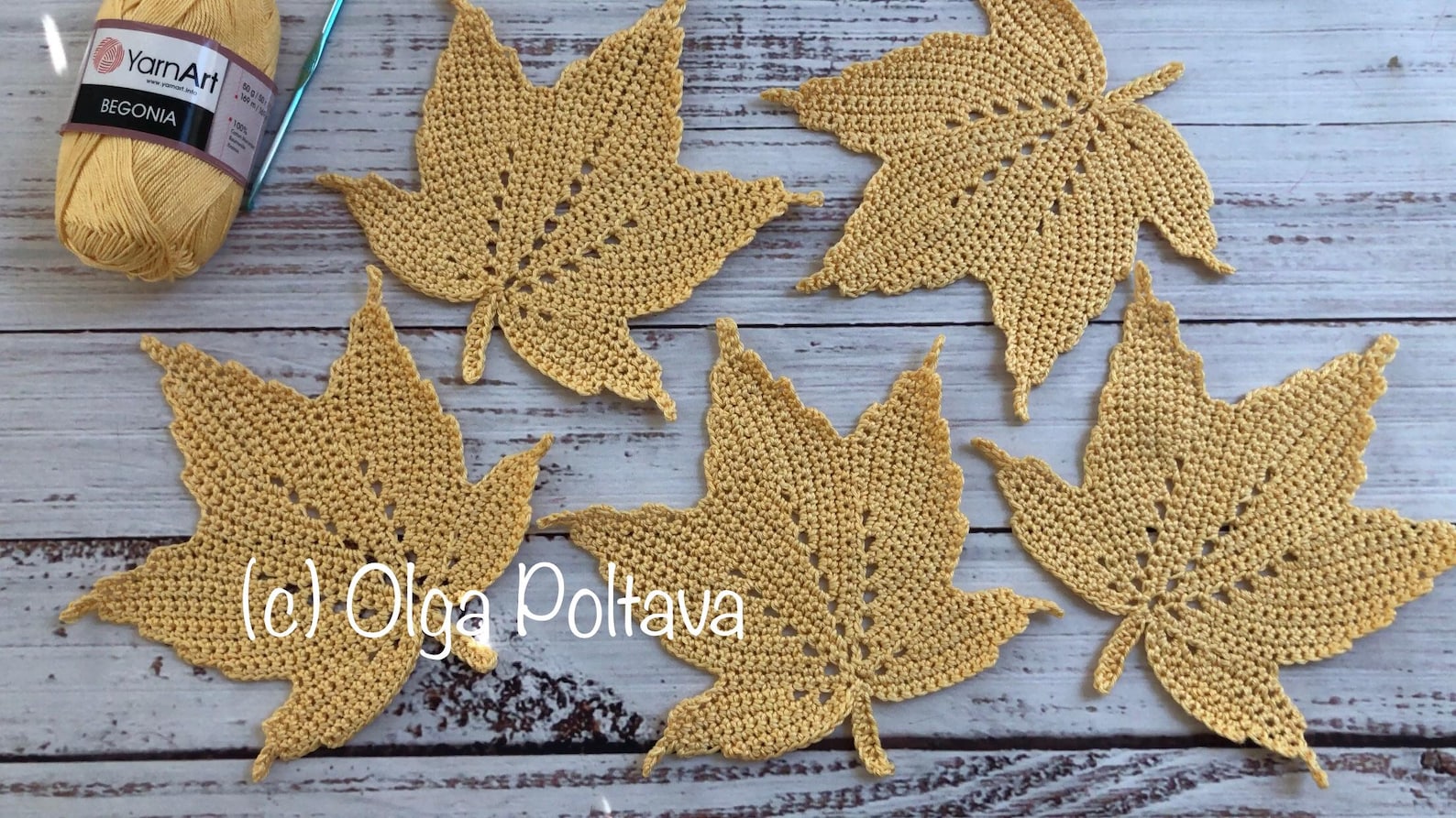 Crochet Pattern, Crochet Maple Leaf Aplique, Coaster, Decoration ...
