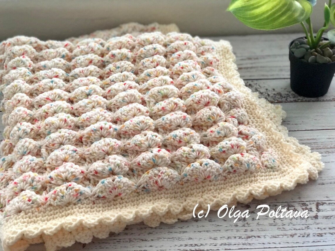 Marshmallow Baby Blanket Crochet Pattern Baby Afghan Pattern - Etsy UK