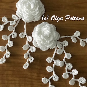 Crochet Pattern, Best Crochet Rose, Plus Vines, Written Crochet ...