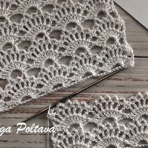 Crochet Pattern, Crochet Lacy Shells Stitch, Easy Crochet Pattern ...