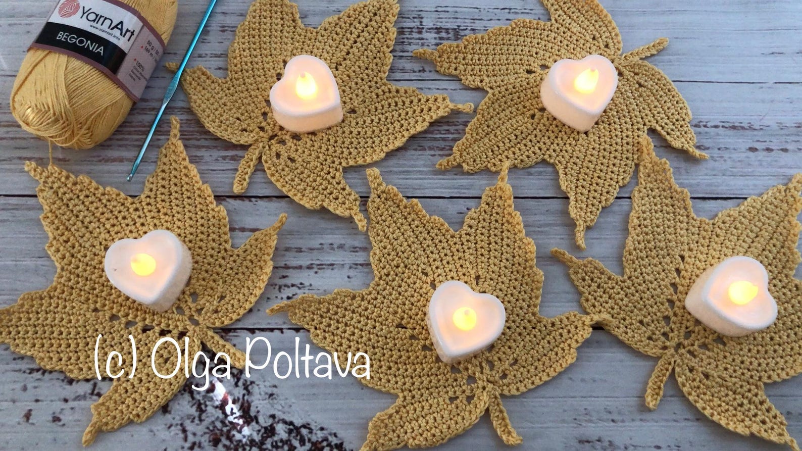 Crochet Pattern, Crochet Maple Leaf Aplique, Coaster, Decoration ...