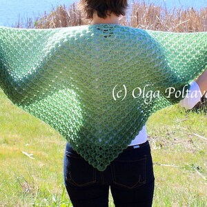 Crochet Pattern, Lacy Shells Crochet Shawl Pattern, Alize Angora Gold ...