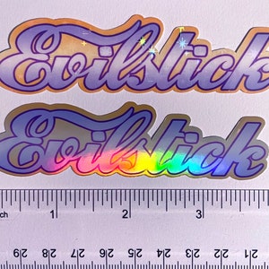 Evilstick Holographic Sticker Decal Meme Reference Design - Etsy