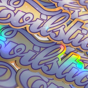 Evilstick Holographic Sticker Decal Meme Reference Design - Etsy