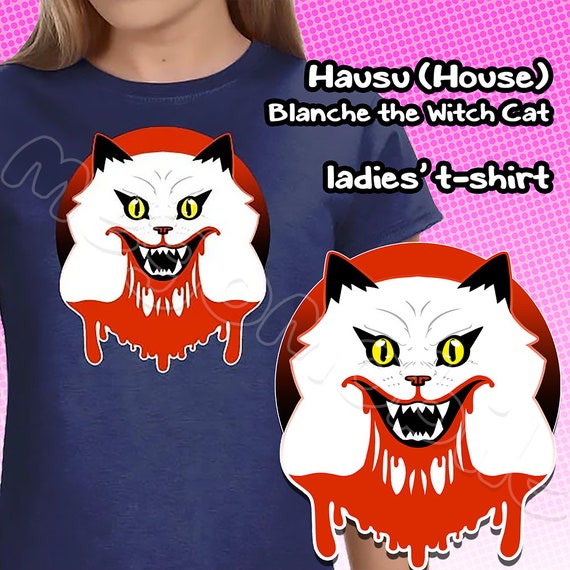 Hausu house Blanche the Witch Cat Ladies' T-shirt - Etsy