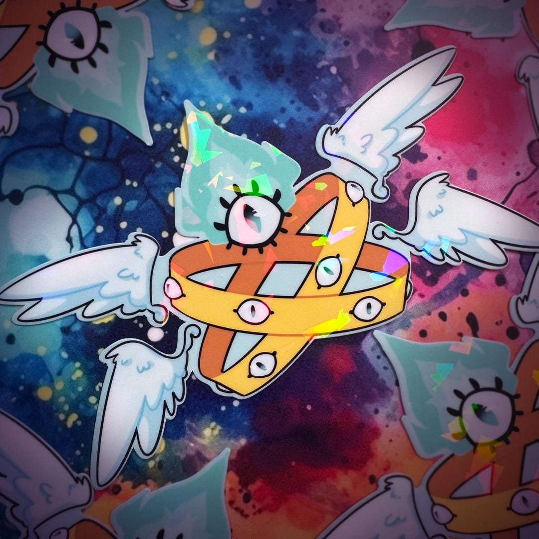 Biblically Accurate Angel Ophanim Holographic Sticker Decal - Etsy Canada