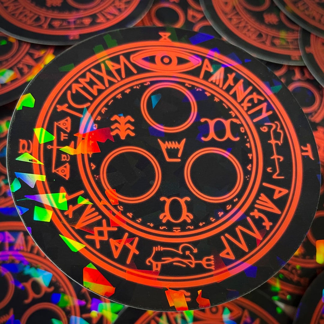 Halo of the Sun Cult Symbol Sigil Holographic Sticker Decal - Etsy