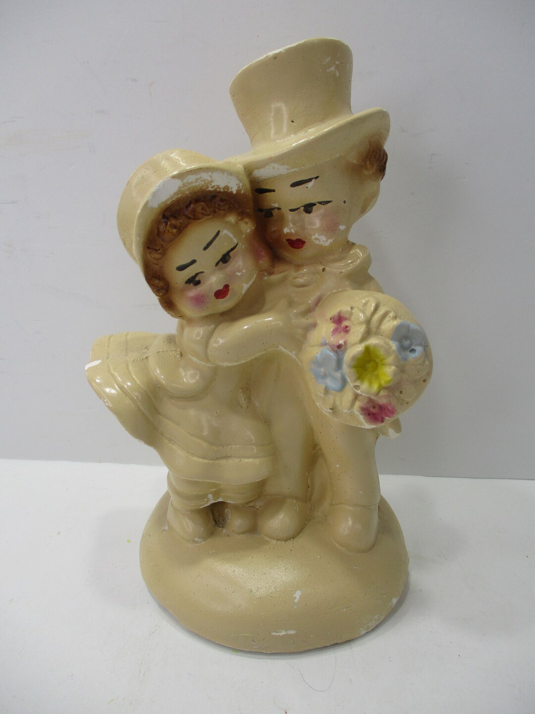Vintage Chalkware Victorian Boy & Girl Bethesda Sanatorium - Etsy