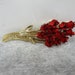 Vintage Avon DM @ 97 Red Rose Bouquet Brooch Pin Flowers Roses Gold ...