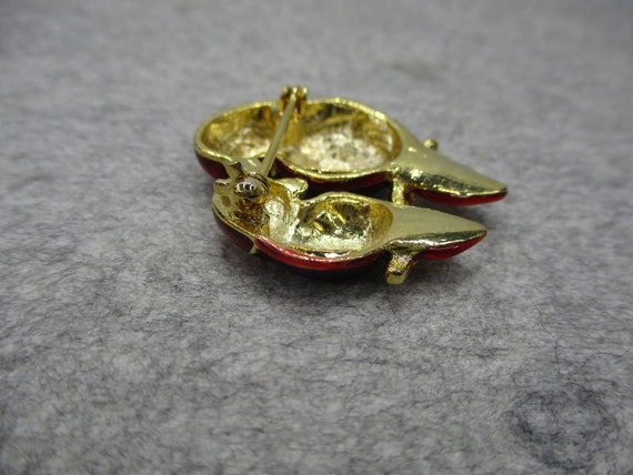 Vintage Enamel 2 Parrots On Branch Pin Brooch Purple … - Gem