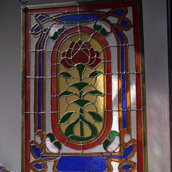 Stained Glass Window Panel - Etsy