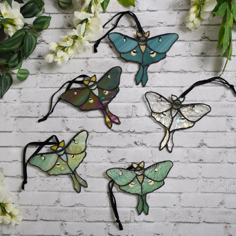 Stained Glass Moth - Etsy