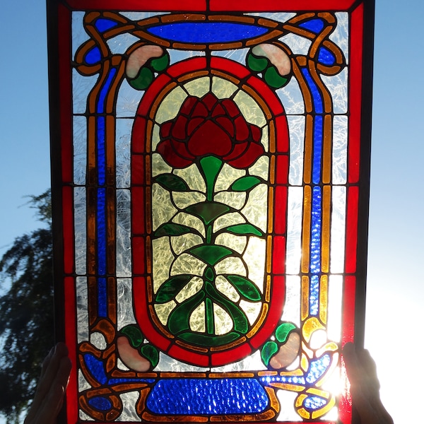 Stained Glass Window Panel - Etsy