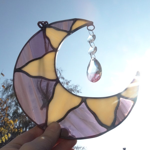 Stained Glass Moon - Etsy