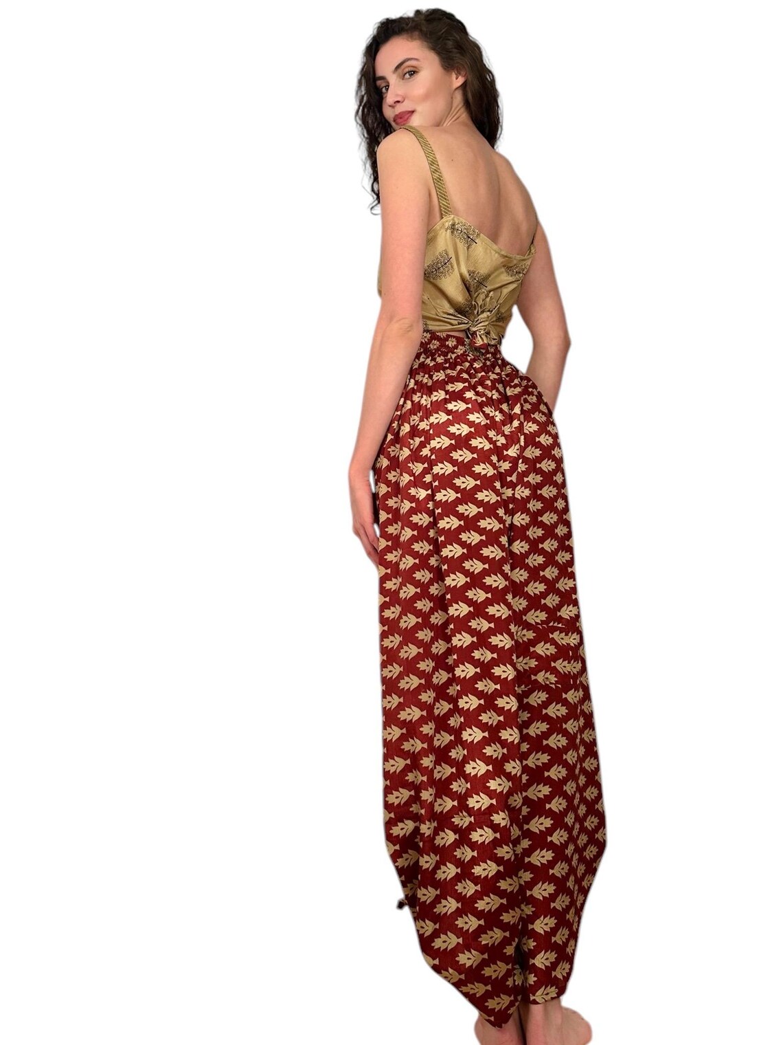 Silk Pants Set - Etsy