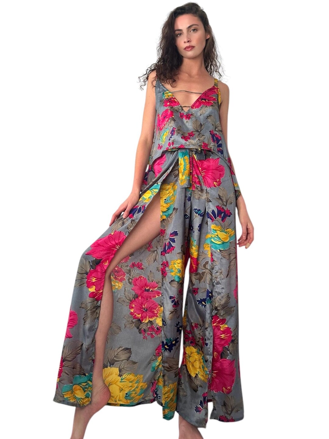 Silk Pants Set - Etsy