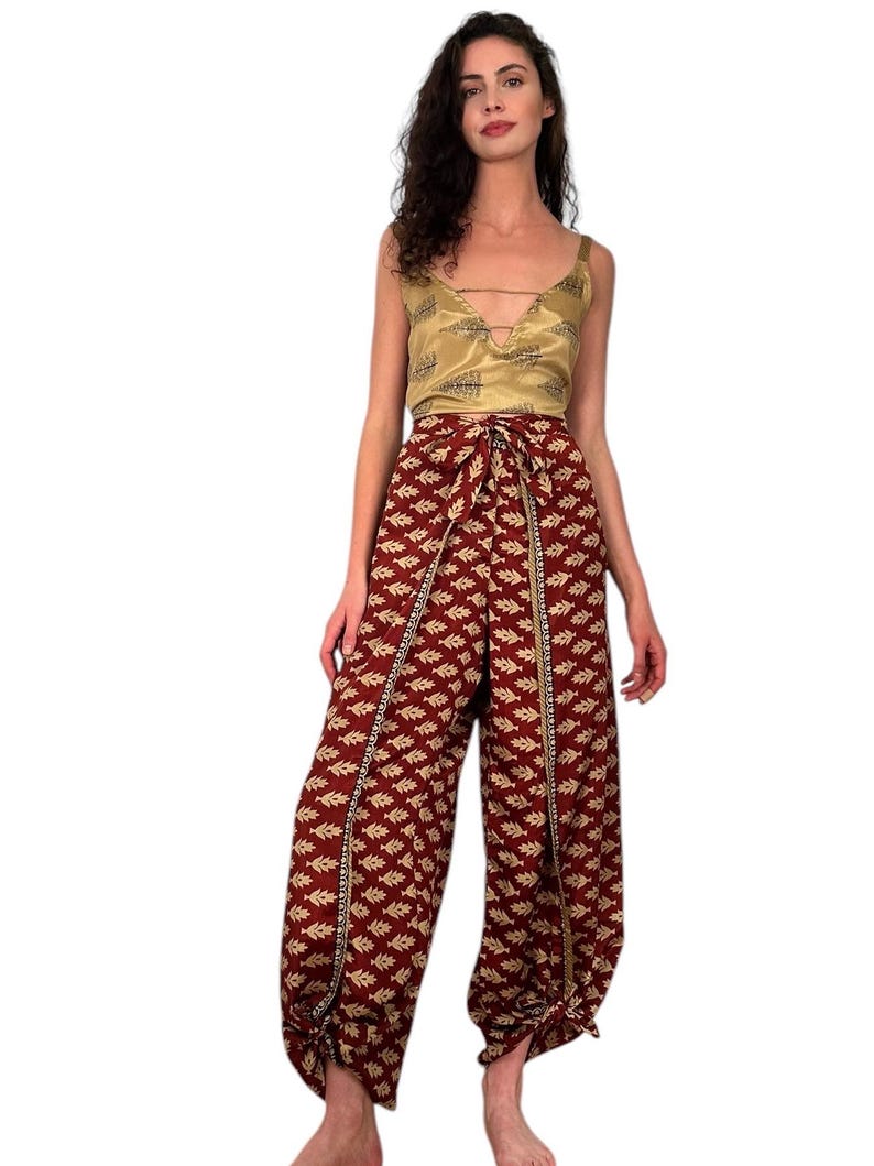 Silk Pants Set - Etsy