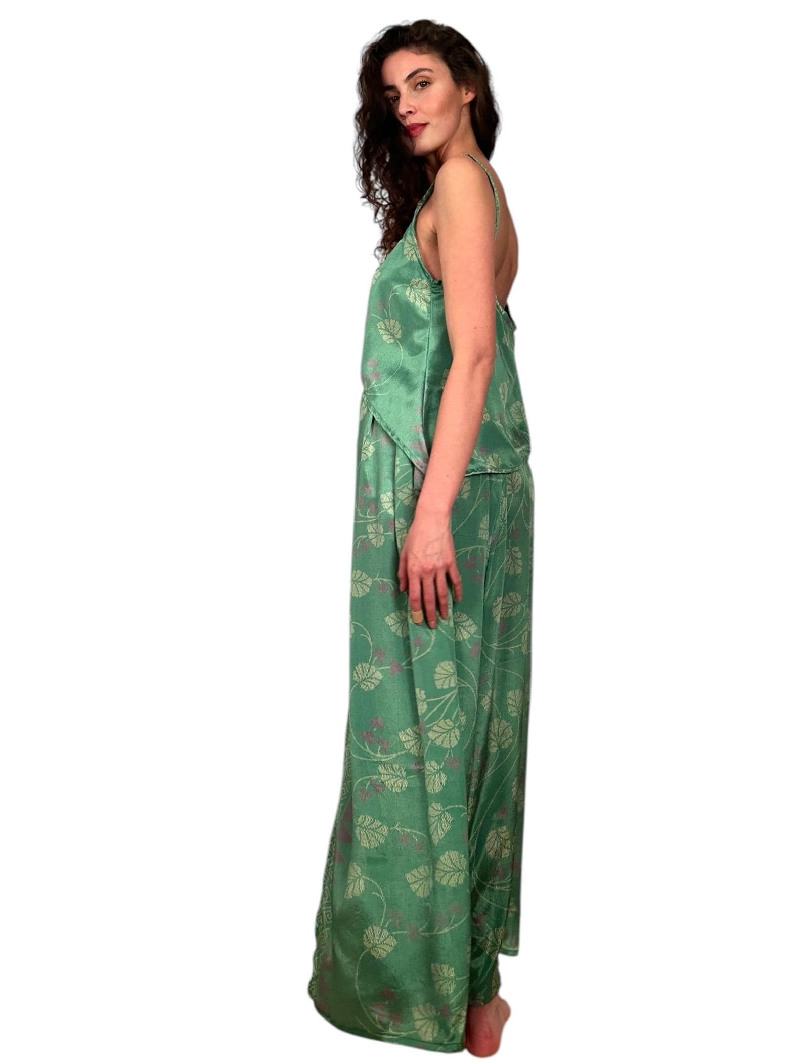 Silk Pants Set - Etsy