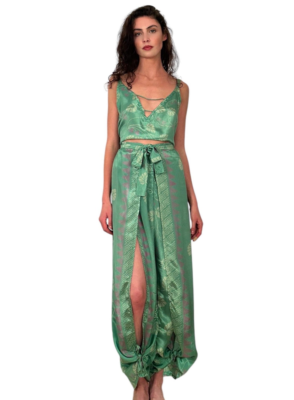 Silk Pants Set - Etsy