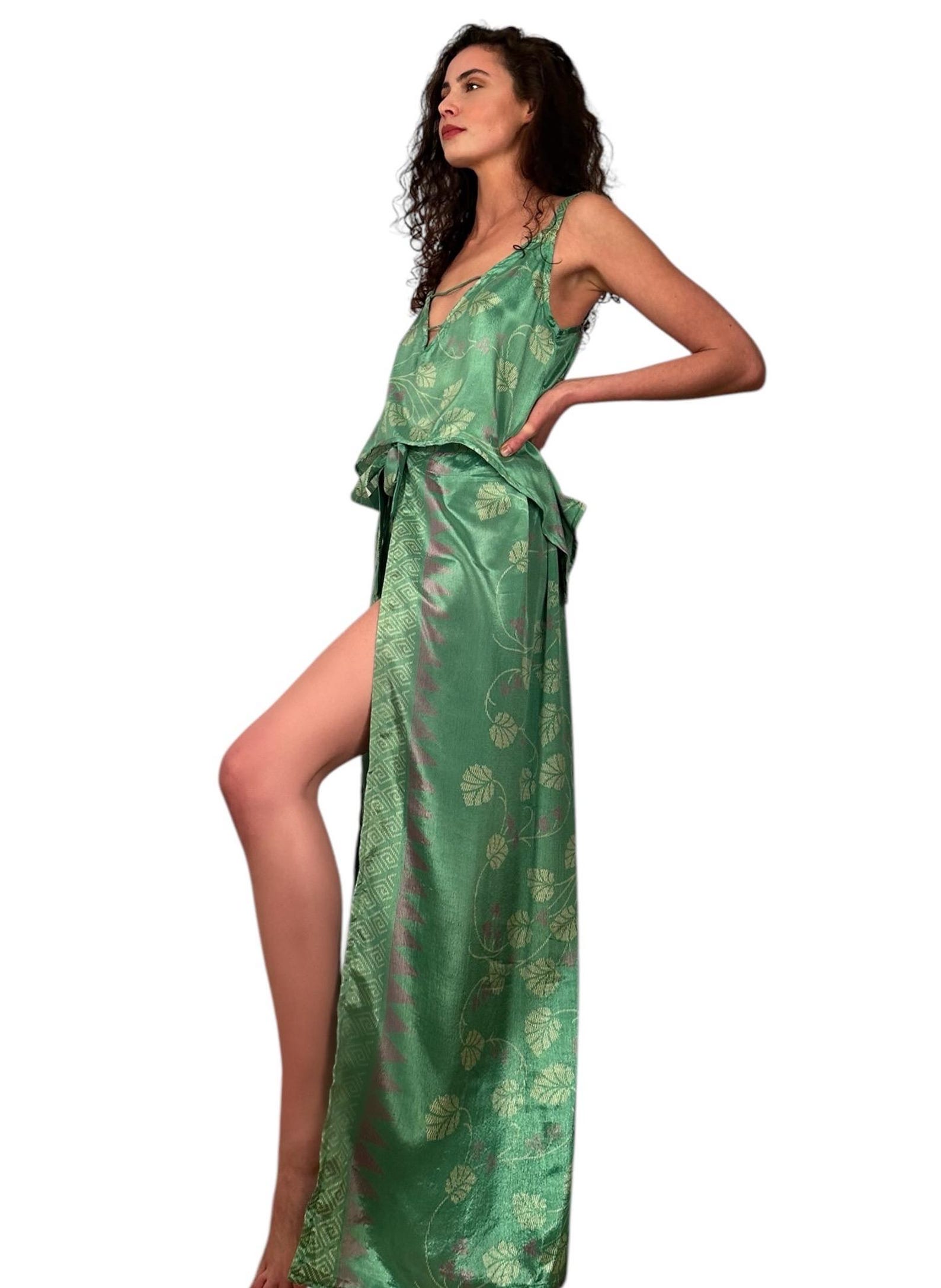 Silk Pants Set - Etsy