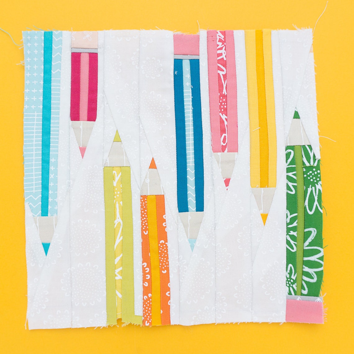 Pencils Paper Piecing Pattern - Quilt Block Pattern - Etsy