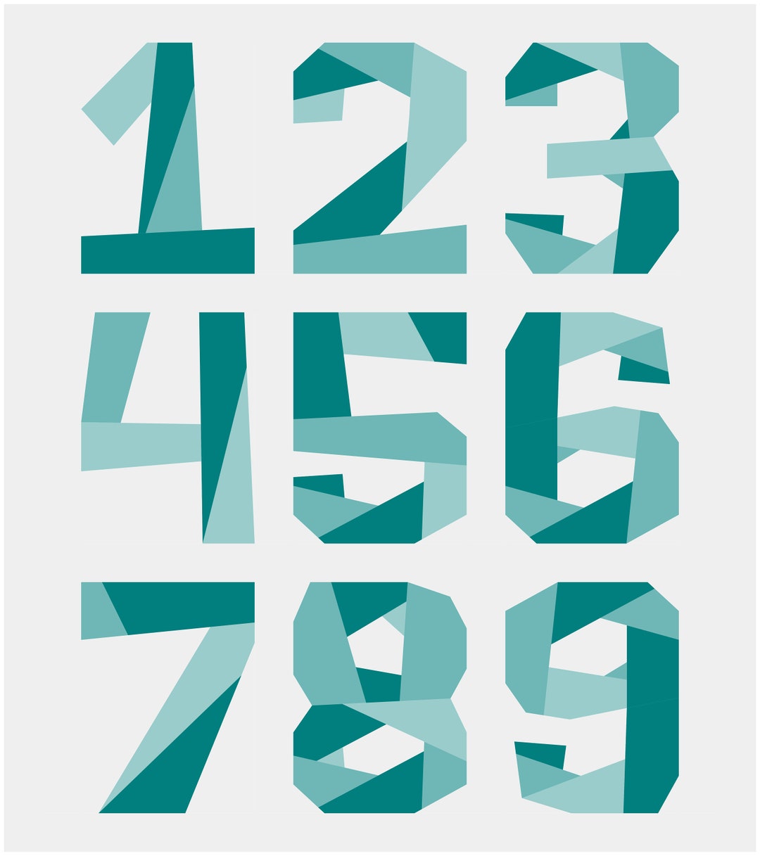 Funky 123 - Numbers Pattern Bundle - Foundation Paper Piecing Pattern ...