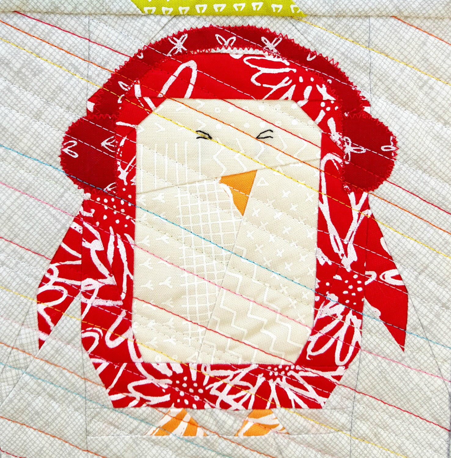 Penguin Parade Quilt Pattern Paper Piecing Block Mini - Etsy