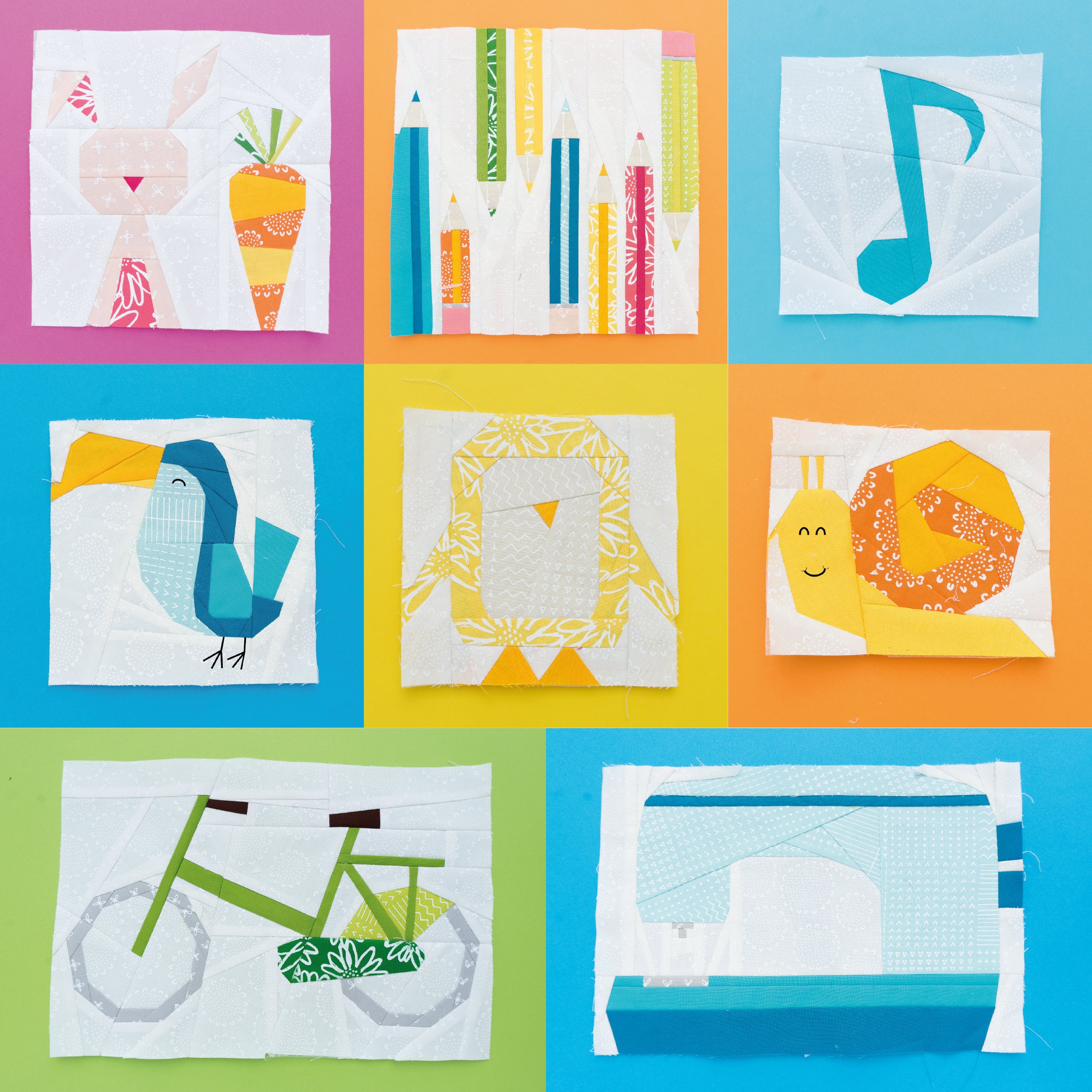 Bicycle Paper Piecing Pattern - Quilt Block Pattern - Etsy
