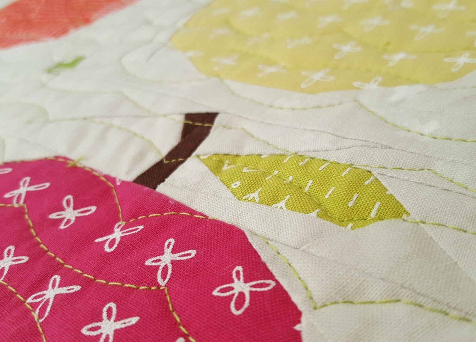 Apple a Day Quilt Pattern Paper Piecing Block Mini Quilt - Etsy