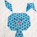 Funny Bunny Quilt Block Pattern - Paper Piecing Block - Rabbit Quilt - Etsy