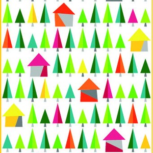 Tree Tree House Quilt Pattern - Foundation Paper Piecing - Two Sizes - Etsy