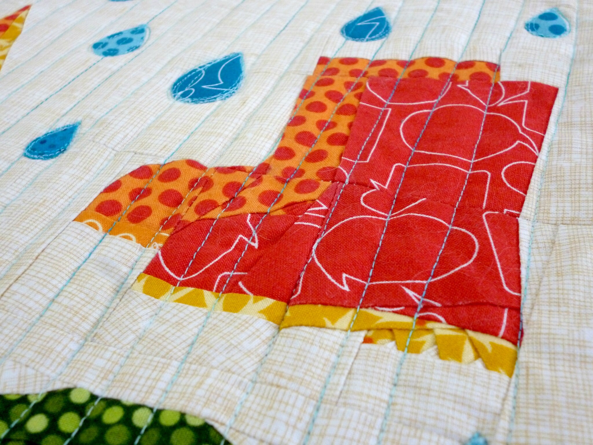 Happy Fall Mini Quilt - Mini Quilt Pattern - Foundation Paper Piecing ...