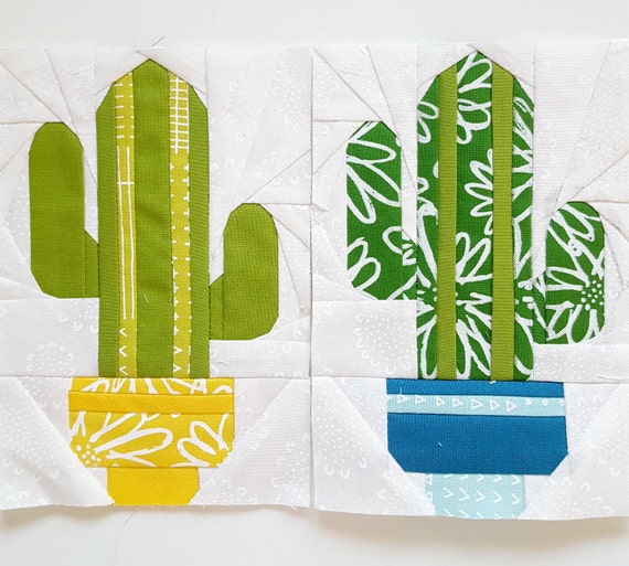 Cactus Basket Quilt Pattern