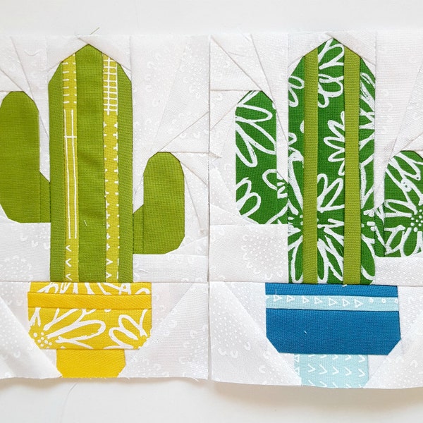 Cactus Quilt Block - Etsy