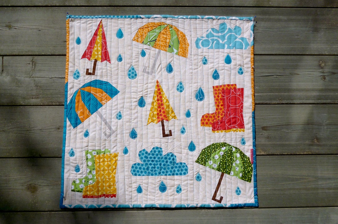 Happy Fall Mini Quilt - Mini Quilt Pattern - Foundation Paper Piecing ...