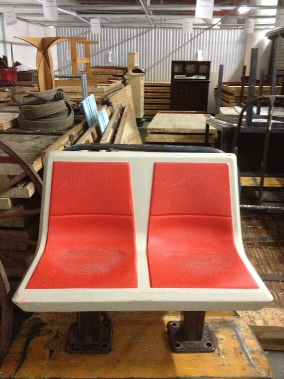 Items similar to Vintage bowling alley seats / bench / chair on Etsy