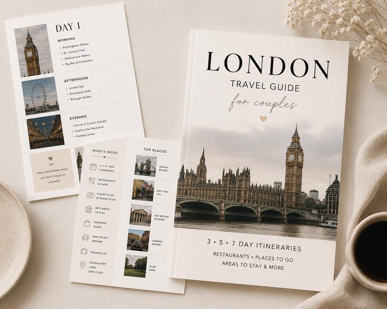 London Travel Guide for Couples | 3-day Itinerary, Google Maps (digital ...