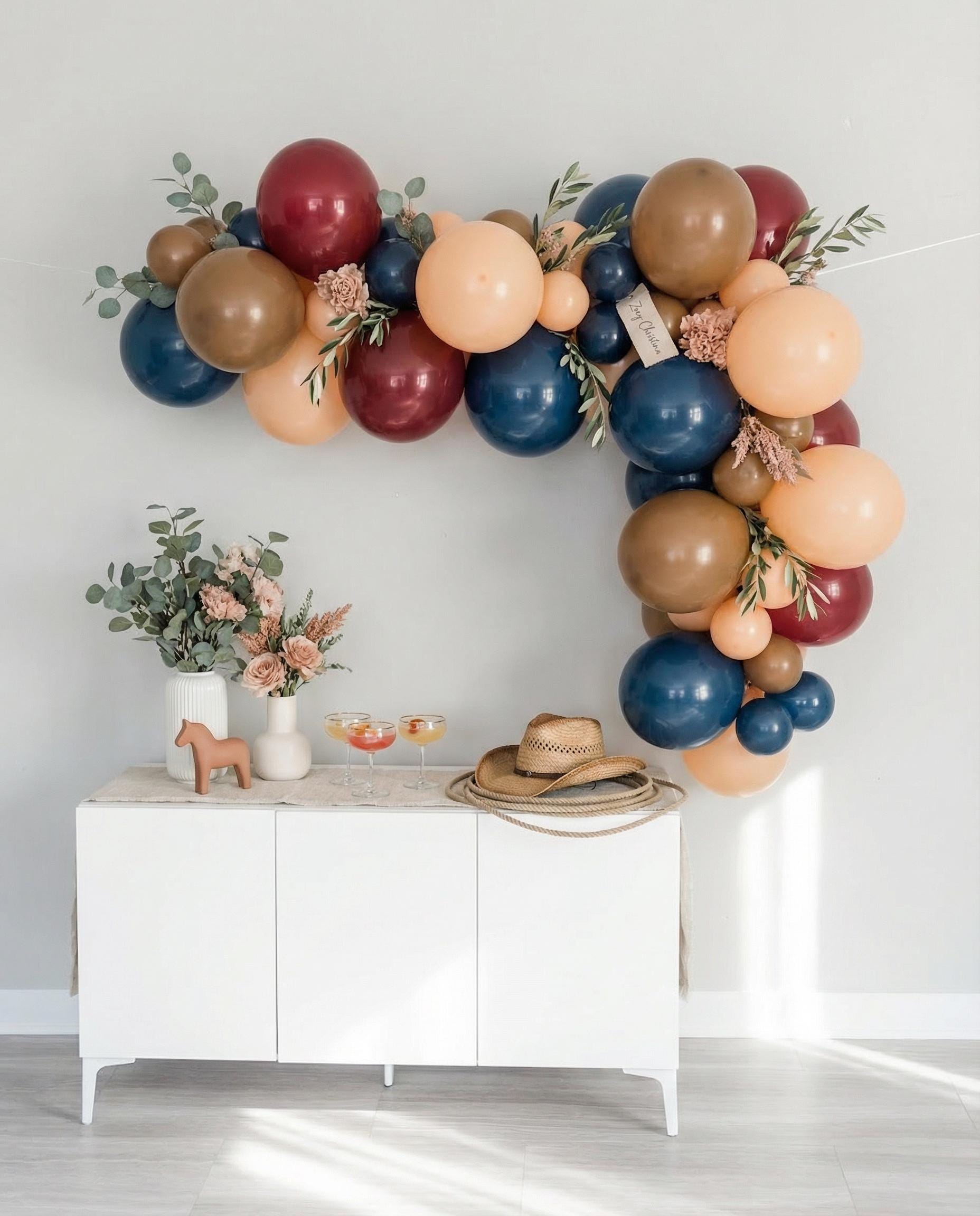 Last Rodeo Balloon Garland Kit: Chic Western Bachelorette Decor | Boots ...
