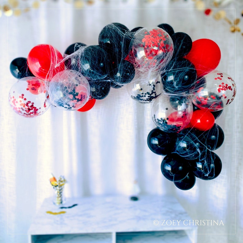 Spider Web Halloween Party Balloon Garland Decorations Decor - Etsy