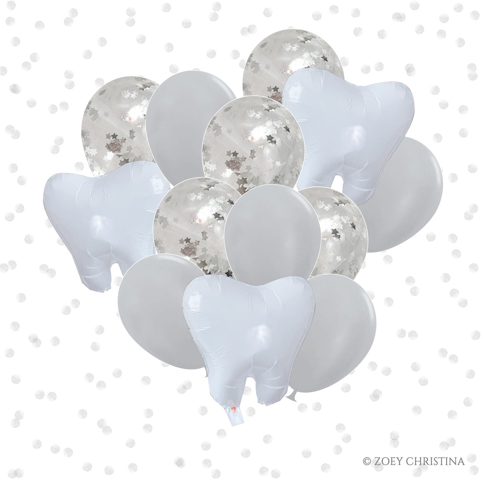 Tooth Balloon Bouquet Decor New Dental Student Graduation - Etsy