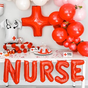 Nurse Graduation Balloon: Scrub Top & Stethoscope Design (air-fill Only ...